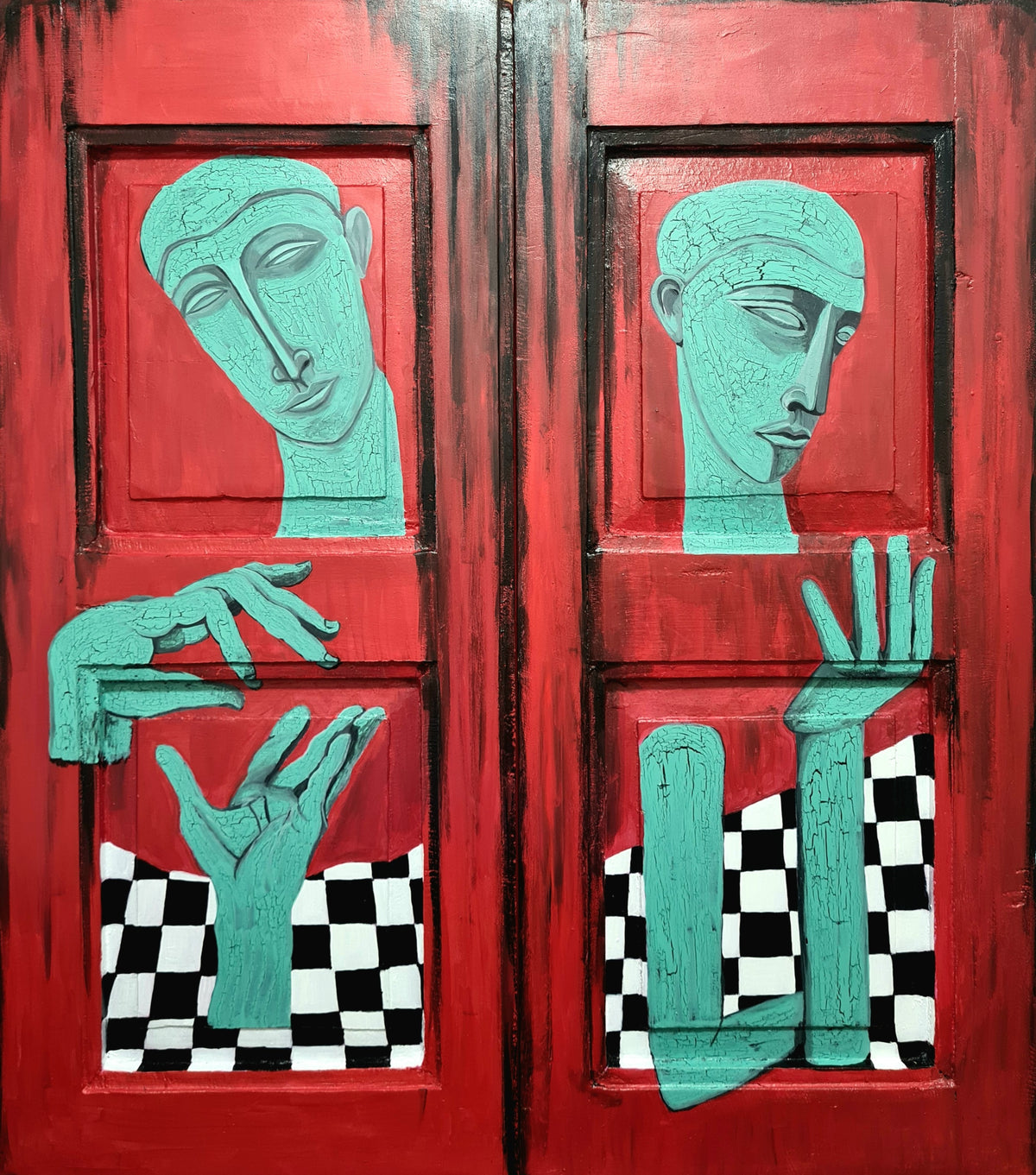 Contemplating | Acrylic Figurative Painting | You.Art