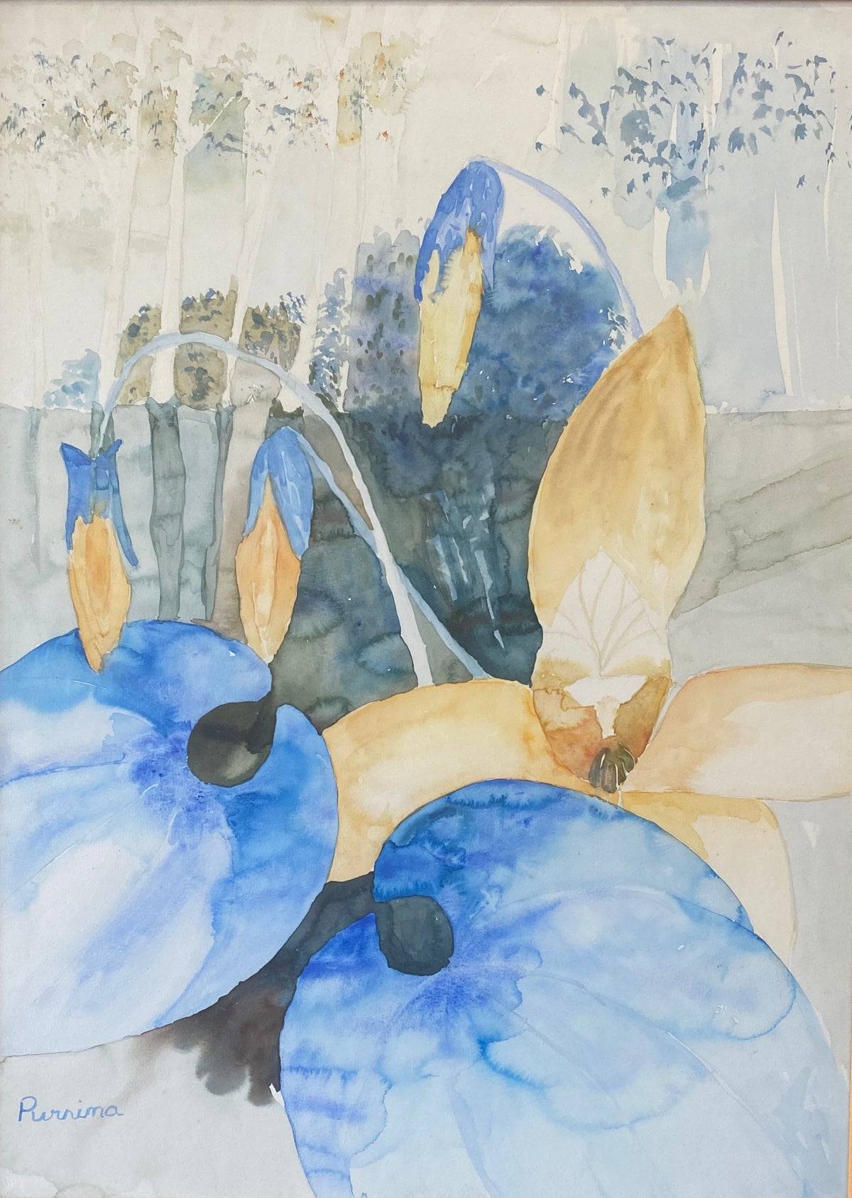 Blue Delight Floral Painting | You.Art
