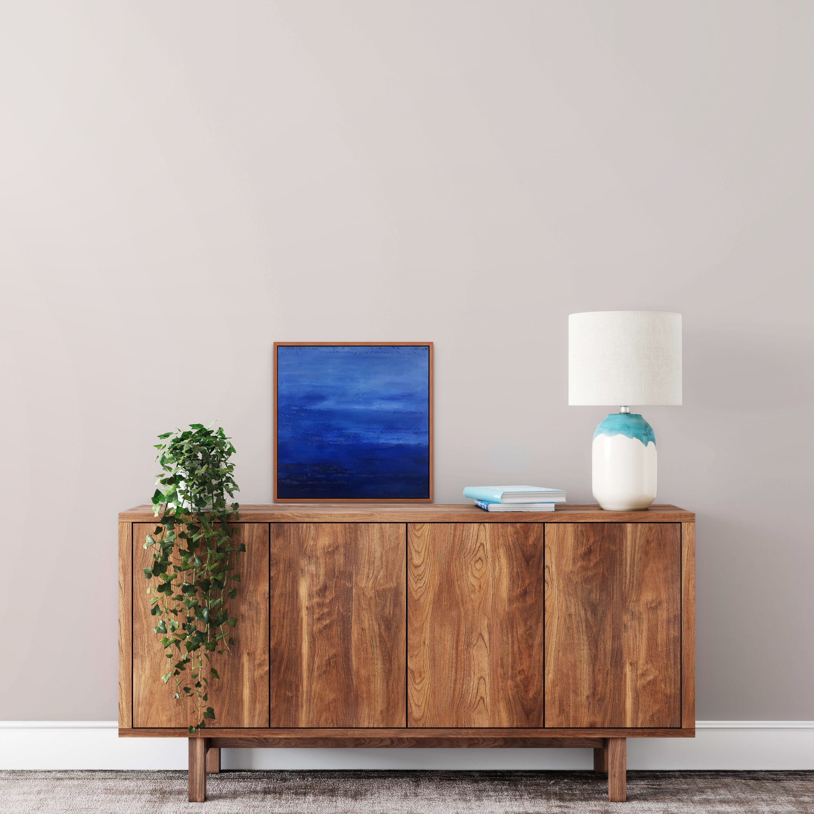 Acrylic Indigo Canvas Painting | You.Art