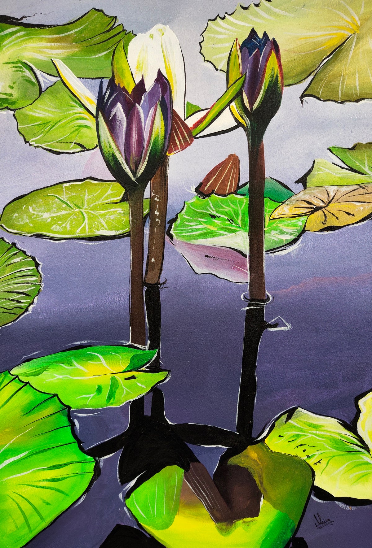 Two Lilies | Acrylic Painting | You.Art